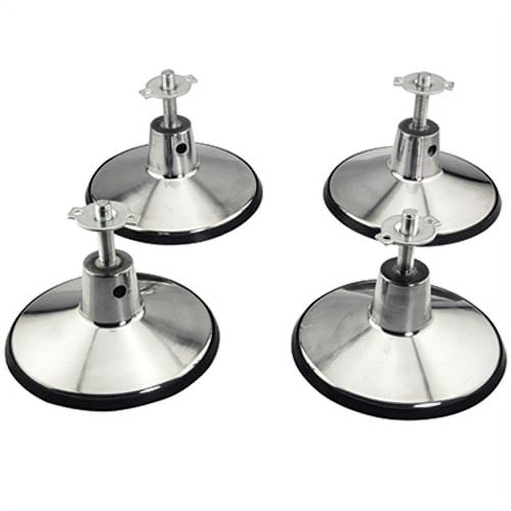 Billiard Pool Table Leg Levelers Set of 4 with 6 Inch base and rubber ...