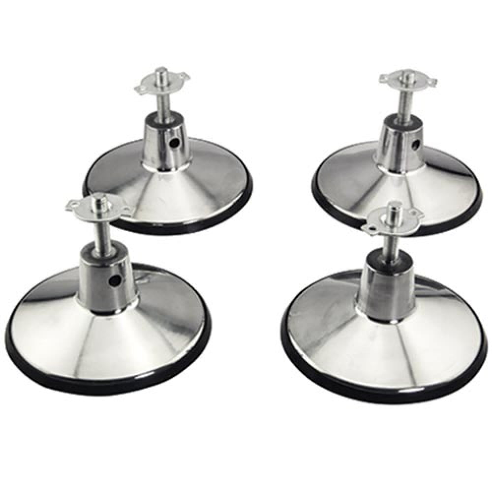 Billiard Pool Table Leg Levelers Set of 4 with 6 Inch base and rubber ...
