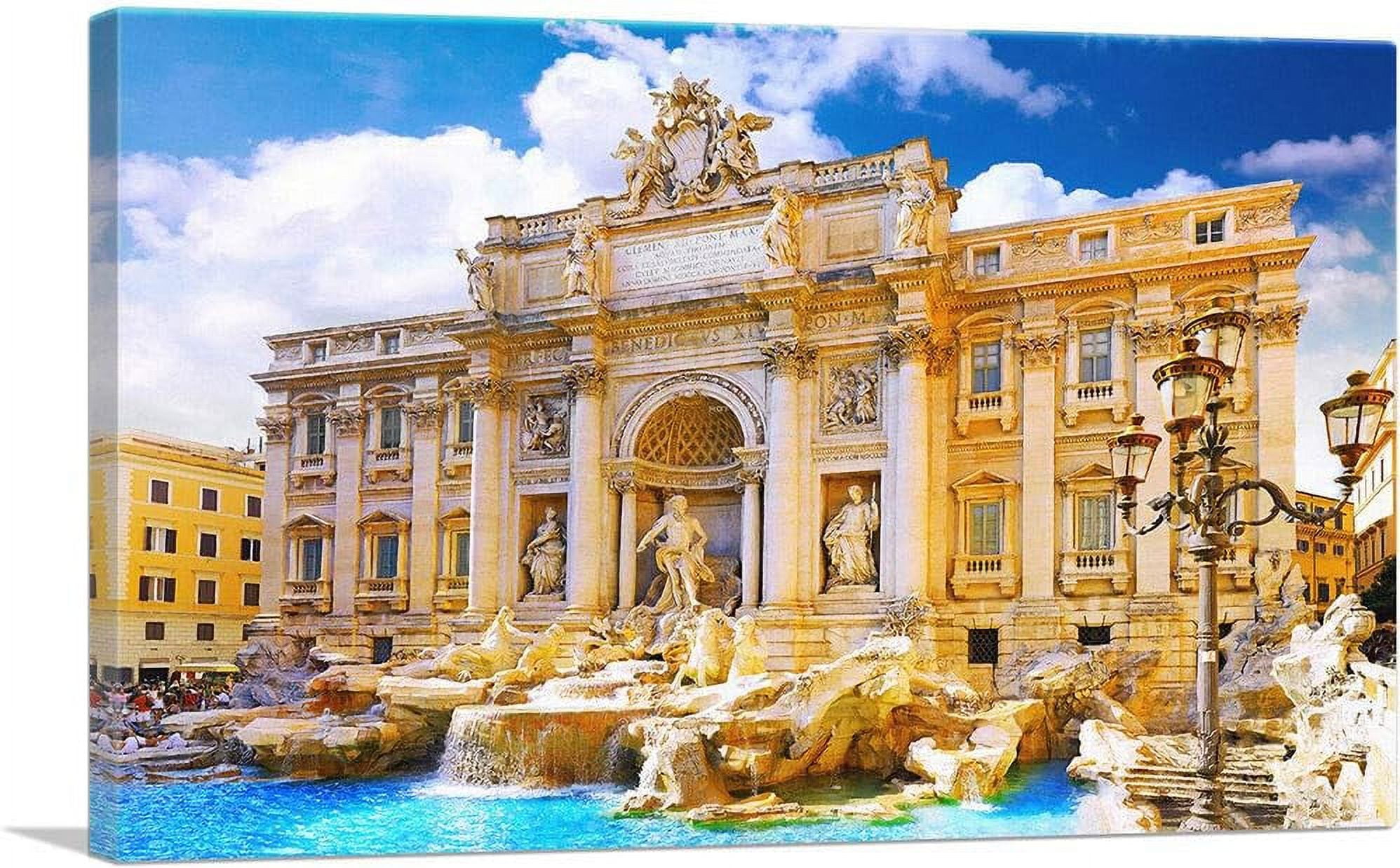 revi Fouai Rome Ialy Foaa Di revi Cavas Ar Pri Sreched Framed Paiig ...