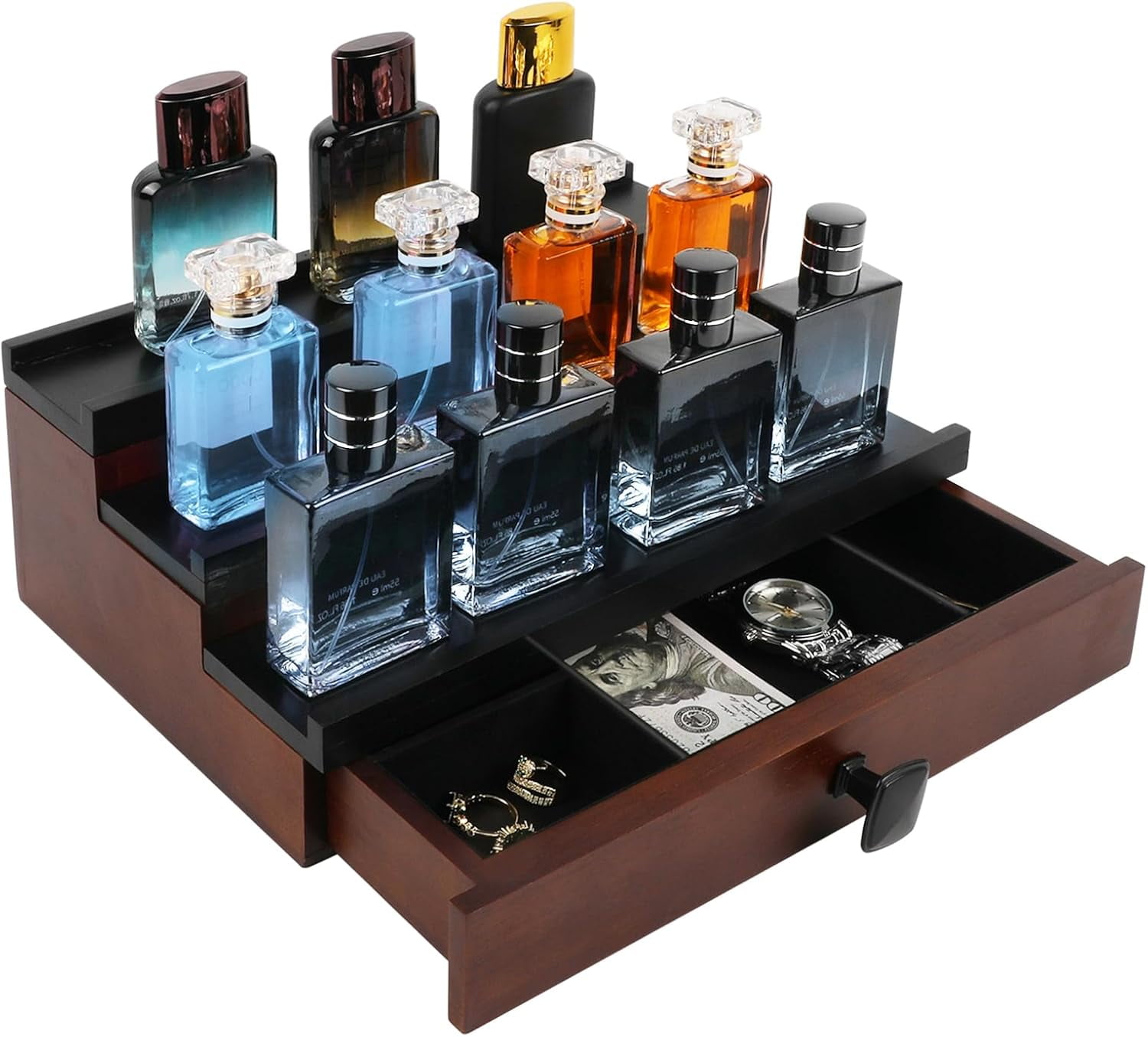 rfdxcui Cologne Organizer for Men Perfume Organizer Display 3 Tier ...