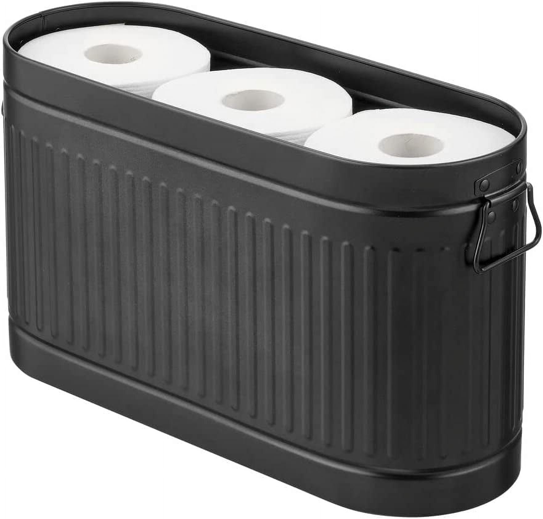 rfdxcui Large Steel Free Standing Toilet Paper Organizer 6-Roll Tissue ...