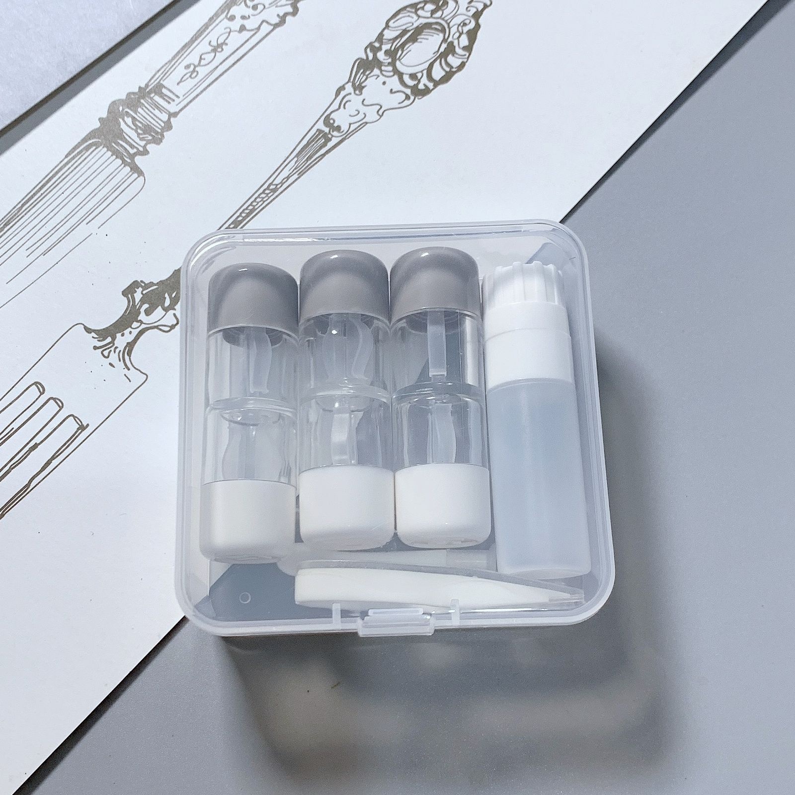 rgp double-sided box with multiple frames for hard contact lenses ...