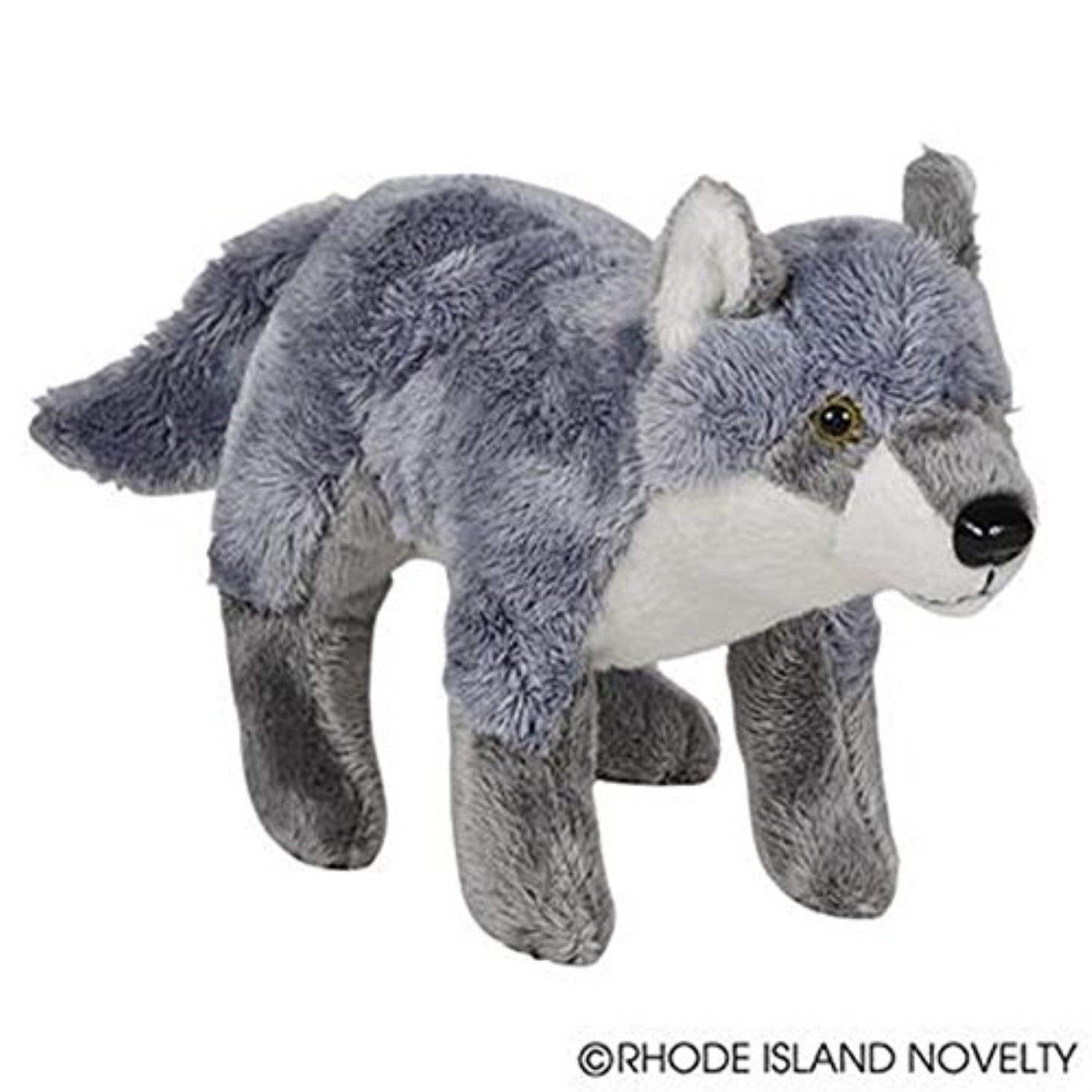 rhode island novelty 7.5 inch wolf pounce pal plush - Walmart.com