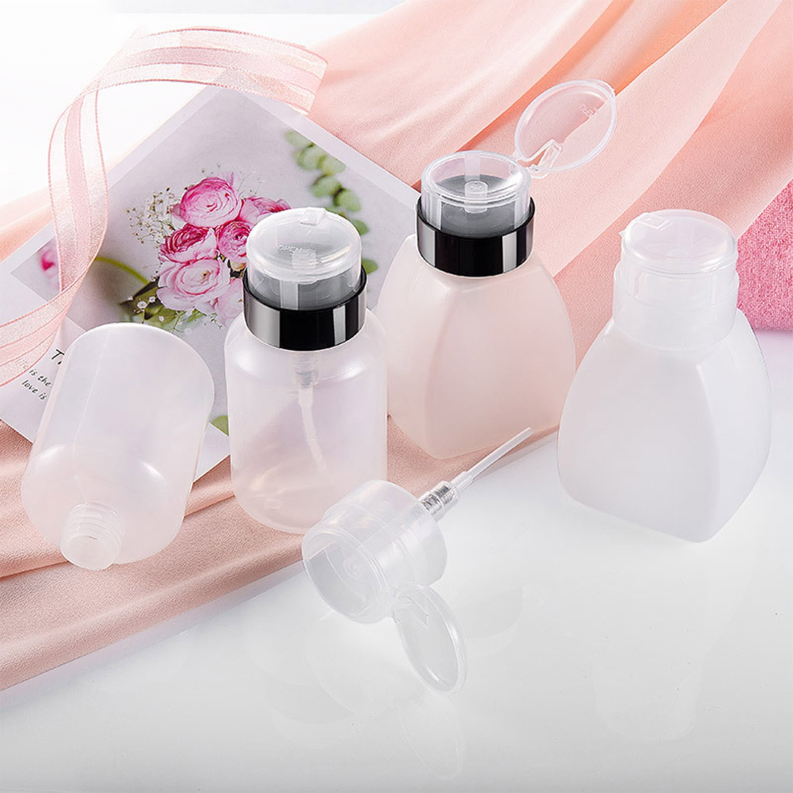 riaocot 250ml Press Bottle Convenient Leak-proof Plastic Liquid Press ...