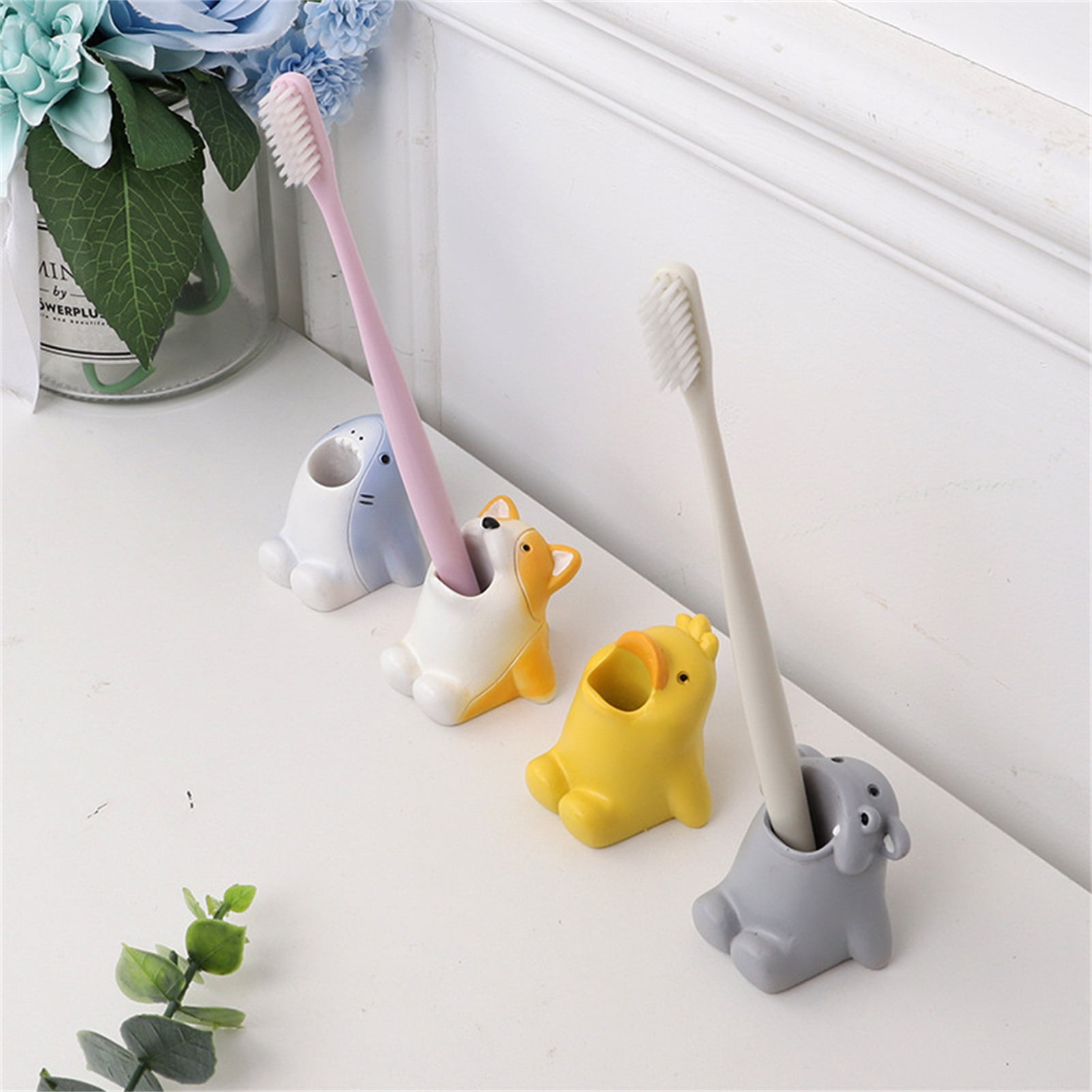 riaocot Cartoon Toothbrush Holder Multifunctional Resin Keep Neat ...