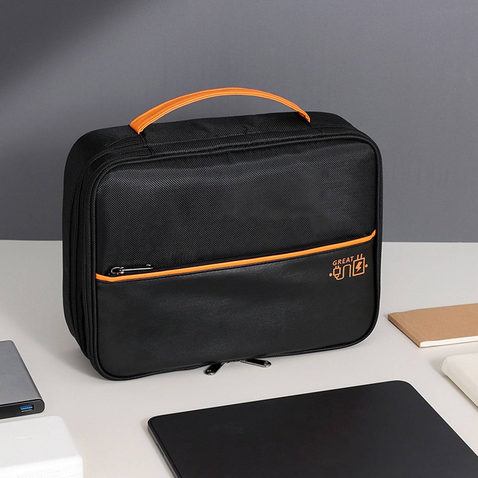 riaocot Digital Storage Bag Easy to Carry Multi-layer Compartment High ...