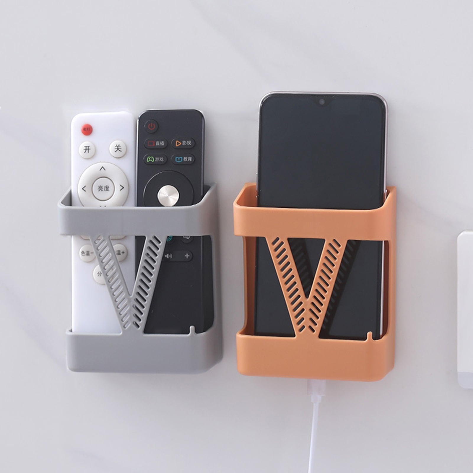 riaocot Remote Control Organizer Wall Mount Self-adhesive Lightweight ...