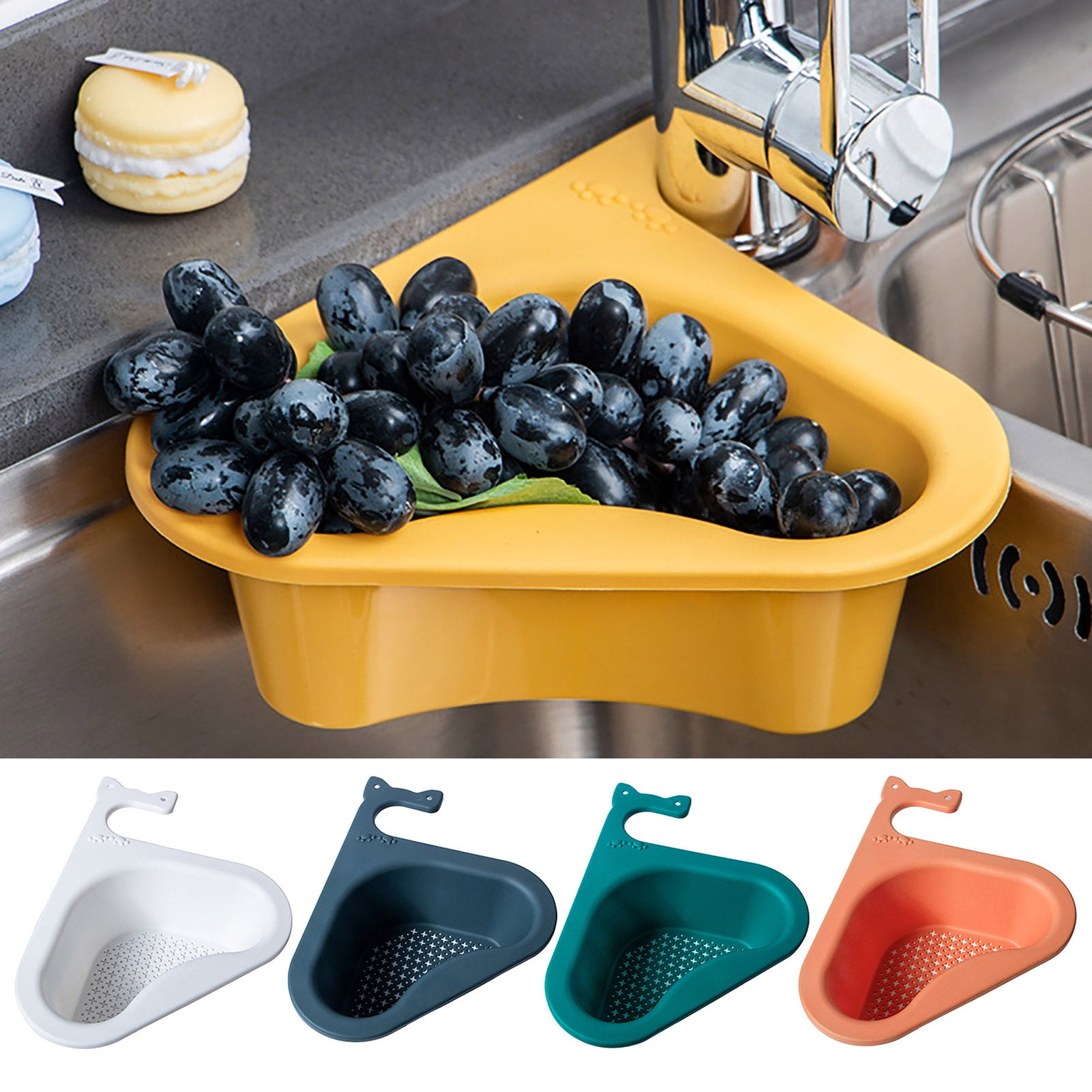 riaocot Sink Drain Basket Stable Non-Slip Design Easy Installation ...