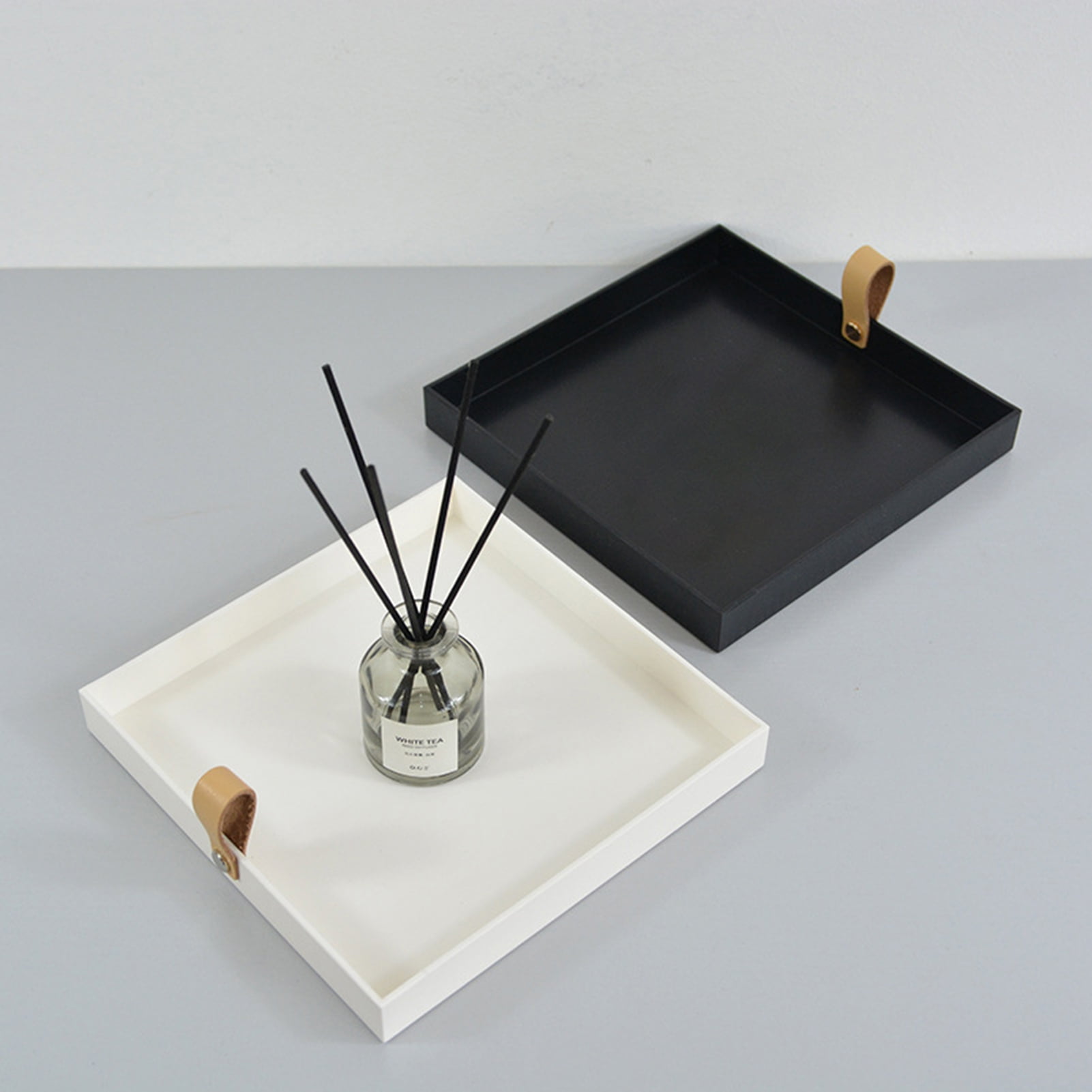 riaocot Square Decorative Dish Multi-purpose ABS Table Centerpieces ...