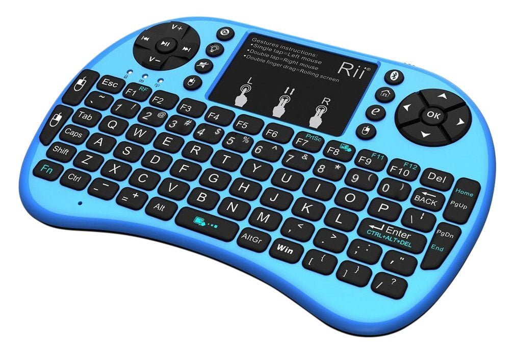 rii i8+ bt mini wireless bluetooth backlight touchpad keyboard with ...