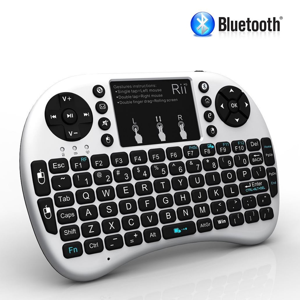 rii i8+ bt mini wireless bluetooth backlight touchpad keyboard with ...