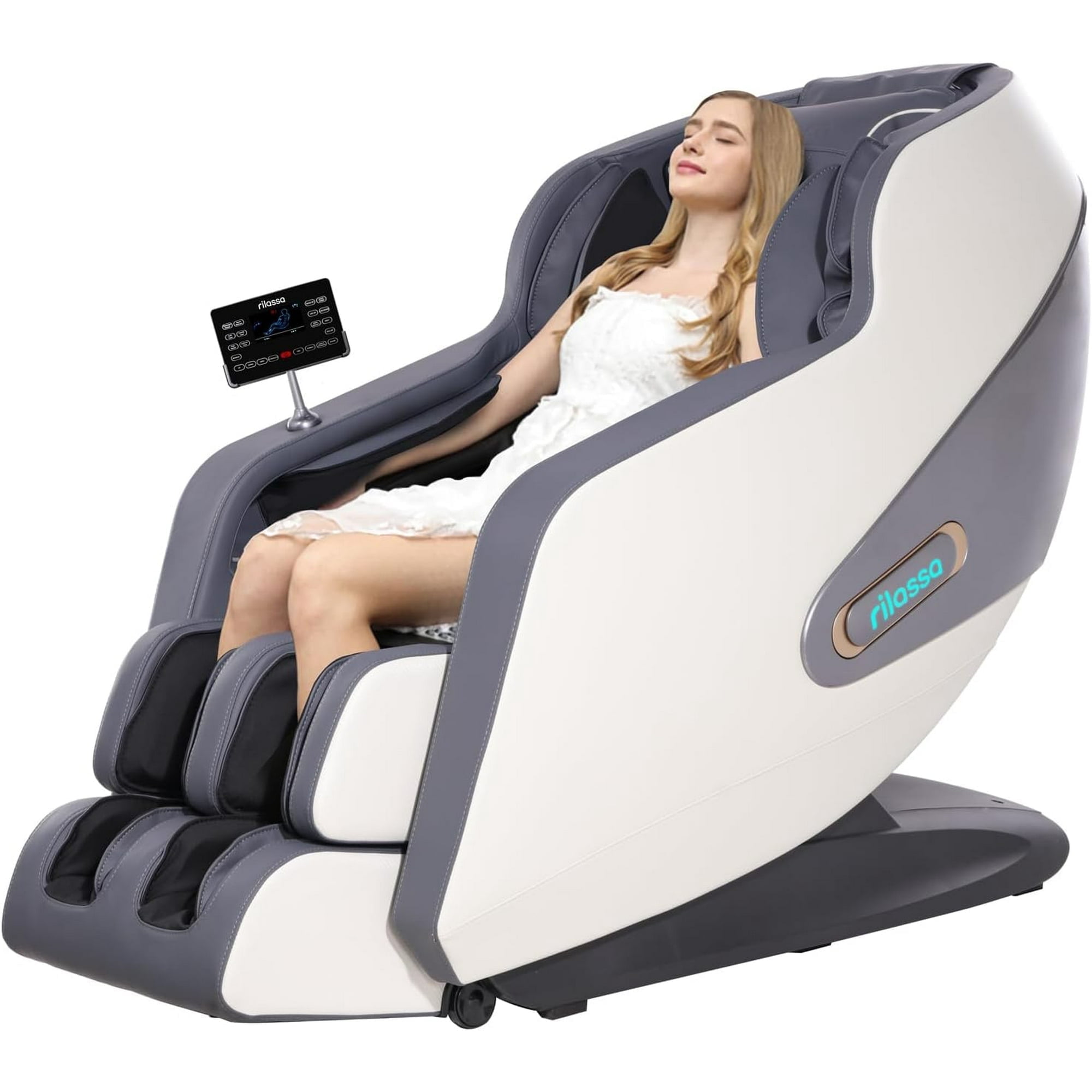 Rilassa Zero Gravity Reclining Chair with AI Voice Control, Shiatsu ...