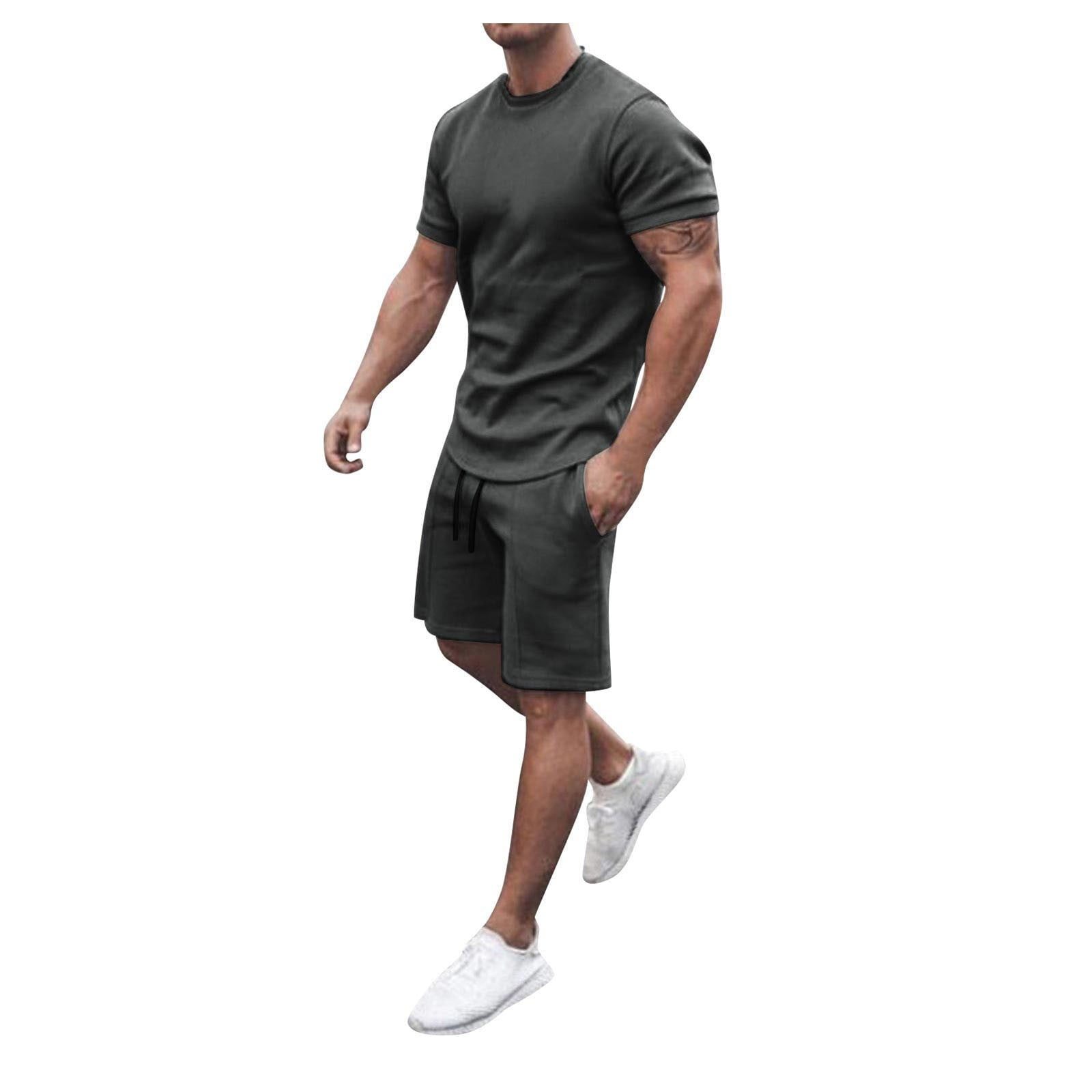 rinsvye Shorts Sets Pants Sleeve Short & 2 Piece Summer Shirts Beach ...