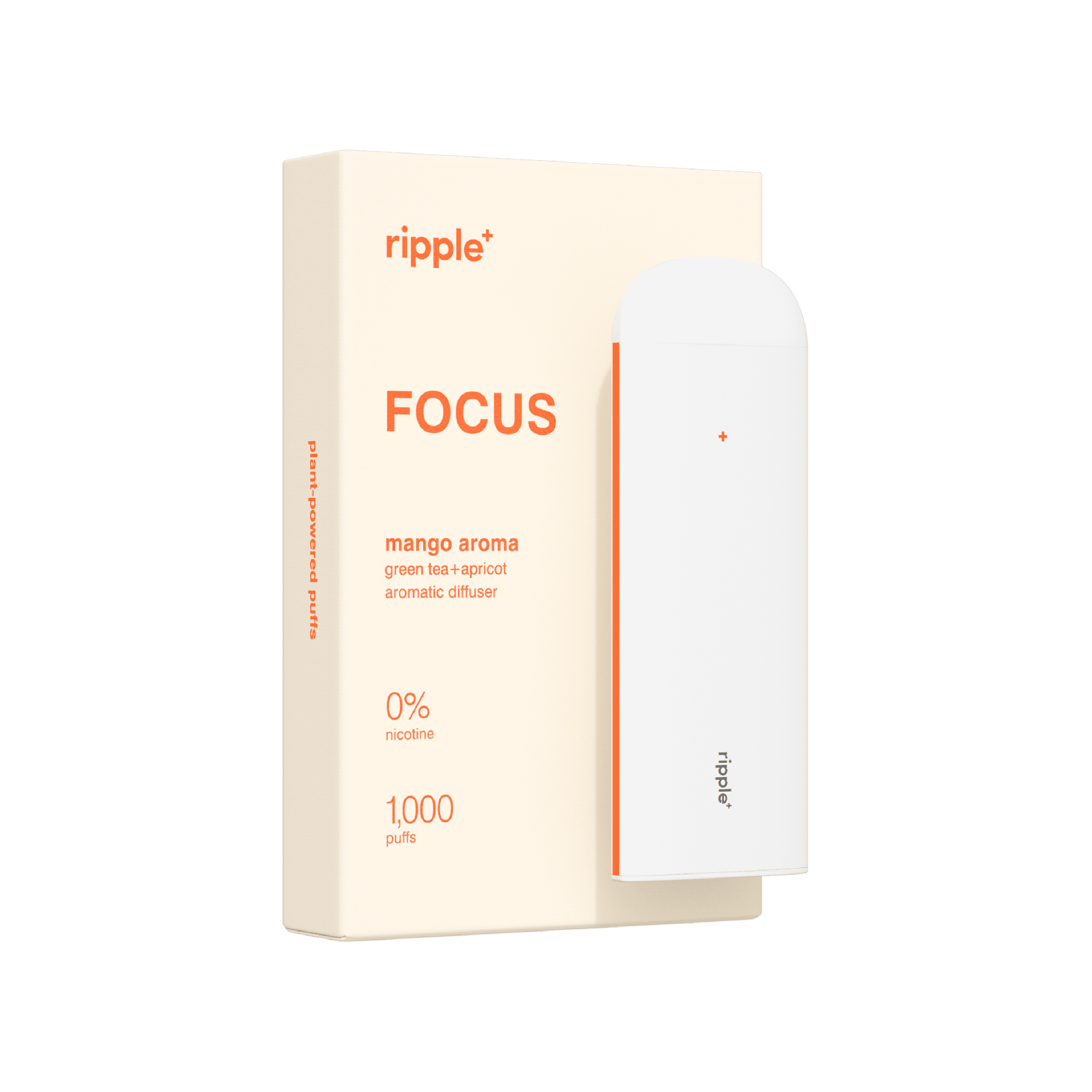 RIPPLE + Mango Diffuser, Green Tea & Apricot Extracts, 1,000 Puffs ...