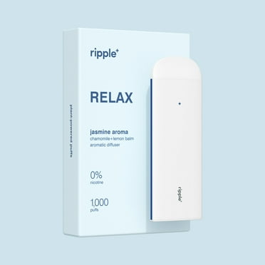 ripple Jasmine 0% Nicotine Diffuser, Chamomile & Lemon Balm Extracts ...