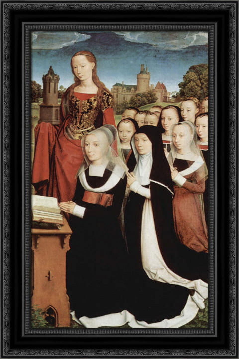 riptych of Willem Moreel, right wing, the founder Barbara van ...