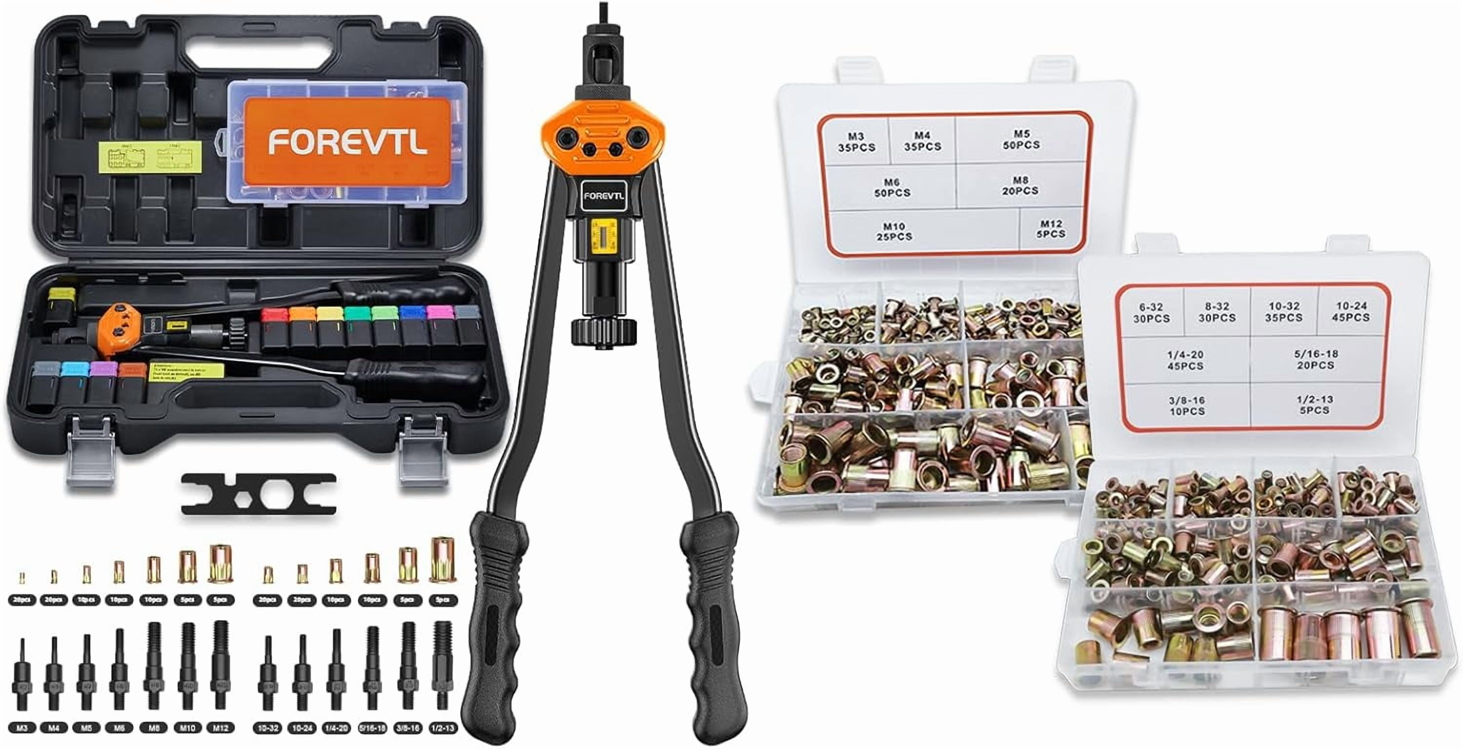 rivet nut tool + sae rivet nut kit + metric rivet nut kit - Walmart.com