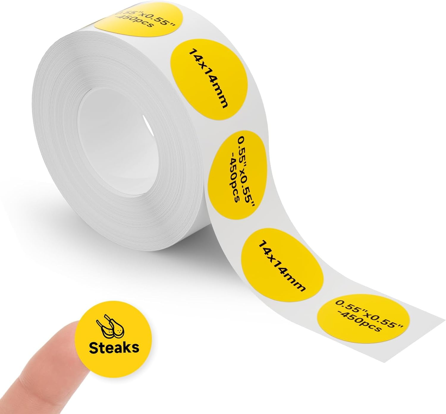 rmal Labels 1/2 Width Unencrypted Tape Refills Label Stickers Film ...