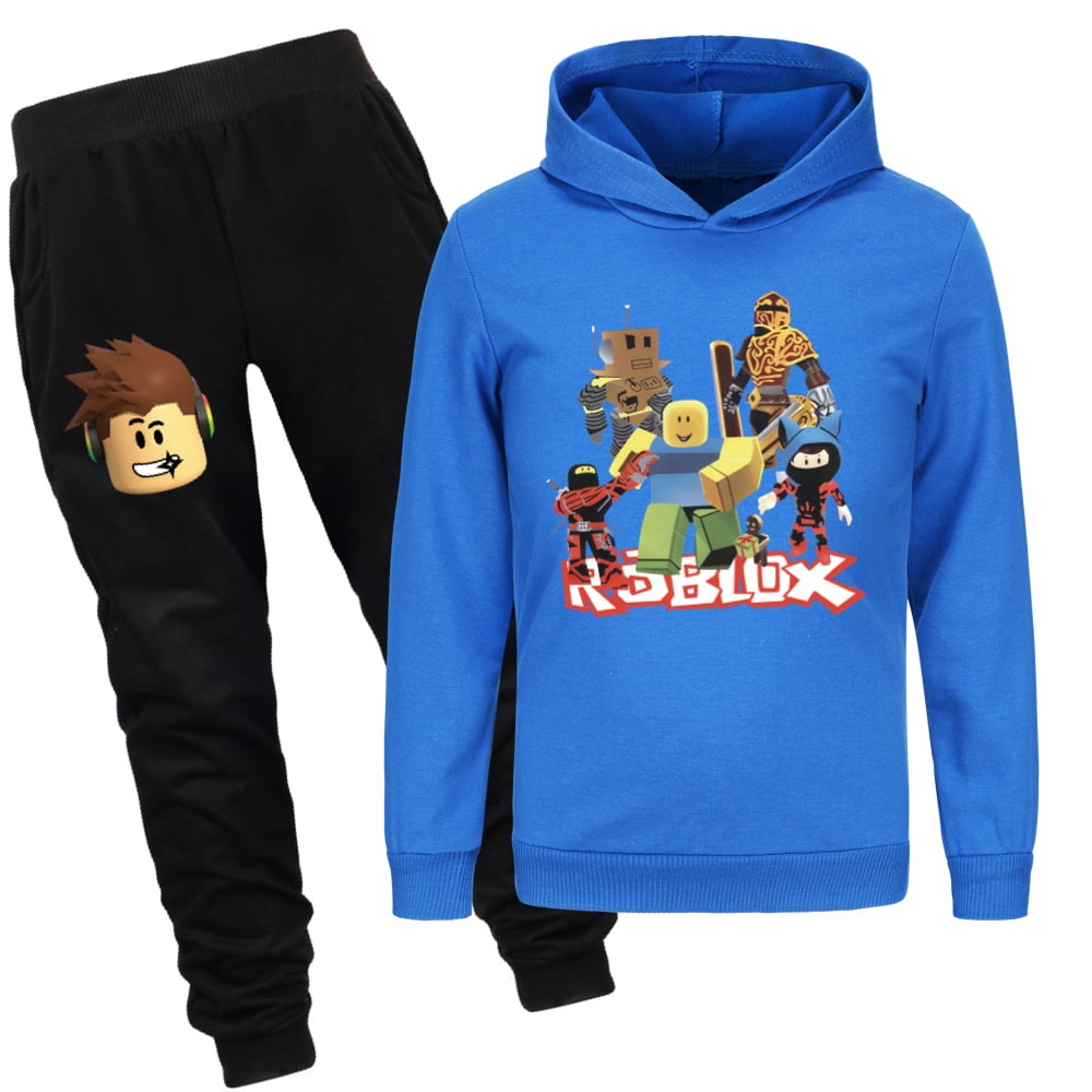 roblox Boy's Pullover Hoodie Jogging Pants 2 Pieces Tracksuit Clothing ...