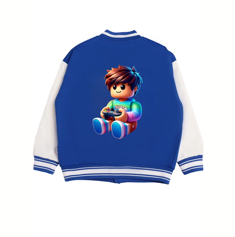 roblox Kids Baseball Jackets Boys and Girls Varsity Coat Buttons ...