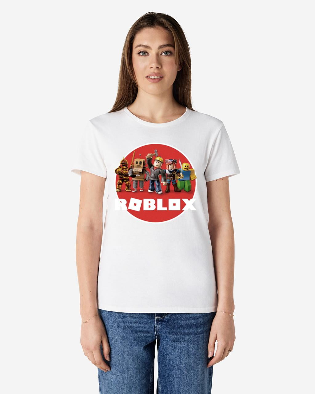 roblox all characters roblox Logo Funny Men's Unisex tee, for men ...