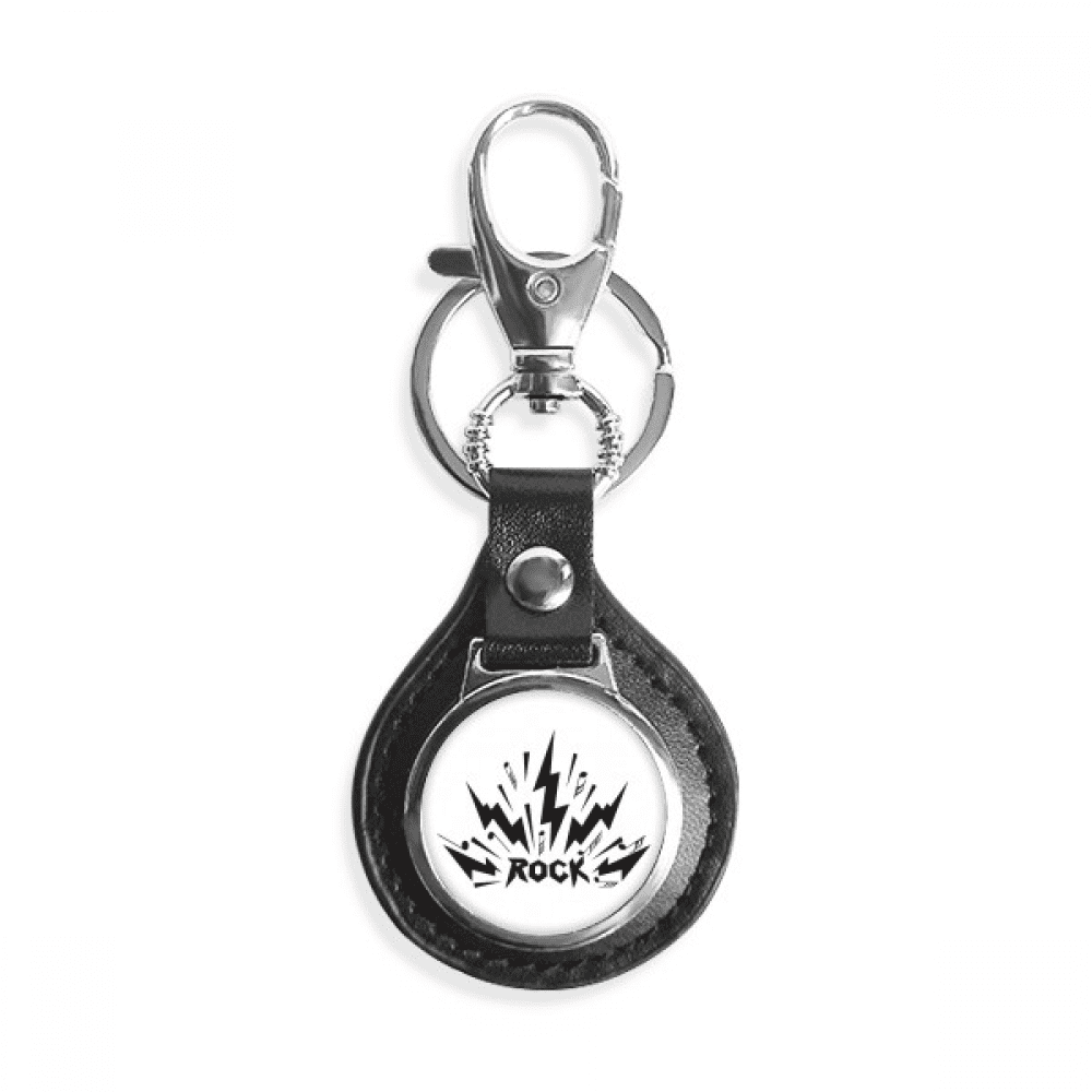 rock roll bursts diffuse notes key link chain keyholder finder hook ...