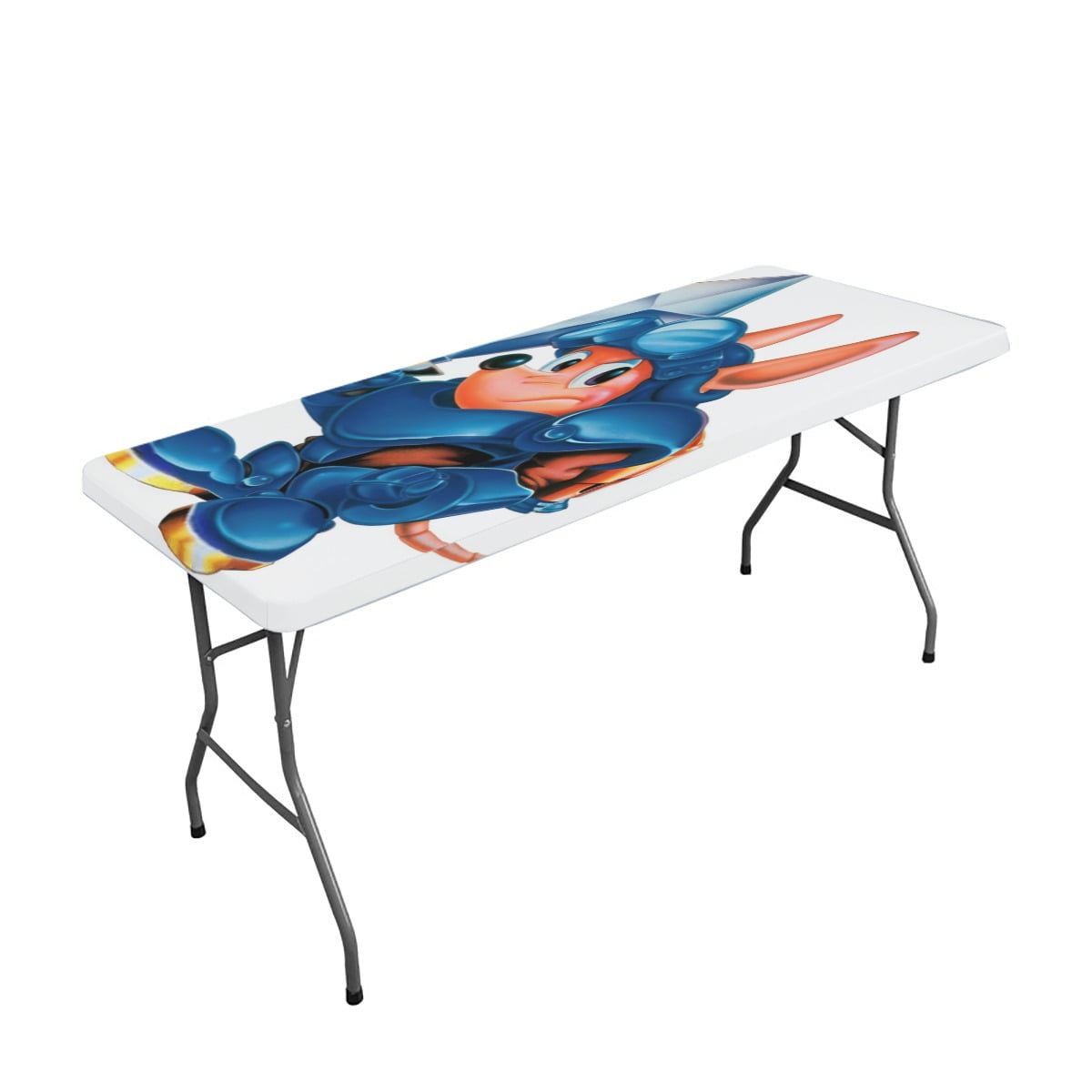 rocket knight adventures folding table cover is portable, durable ...
