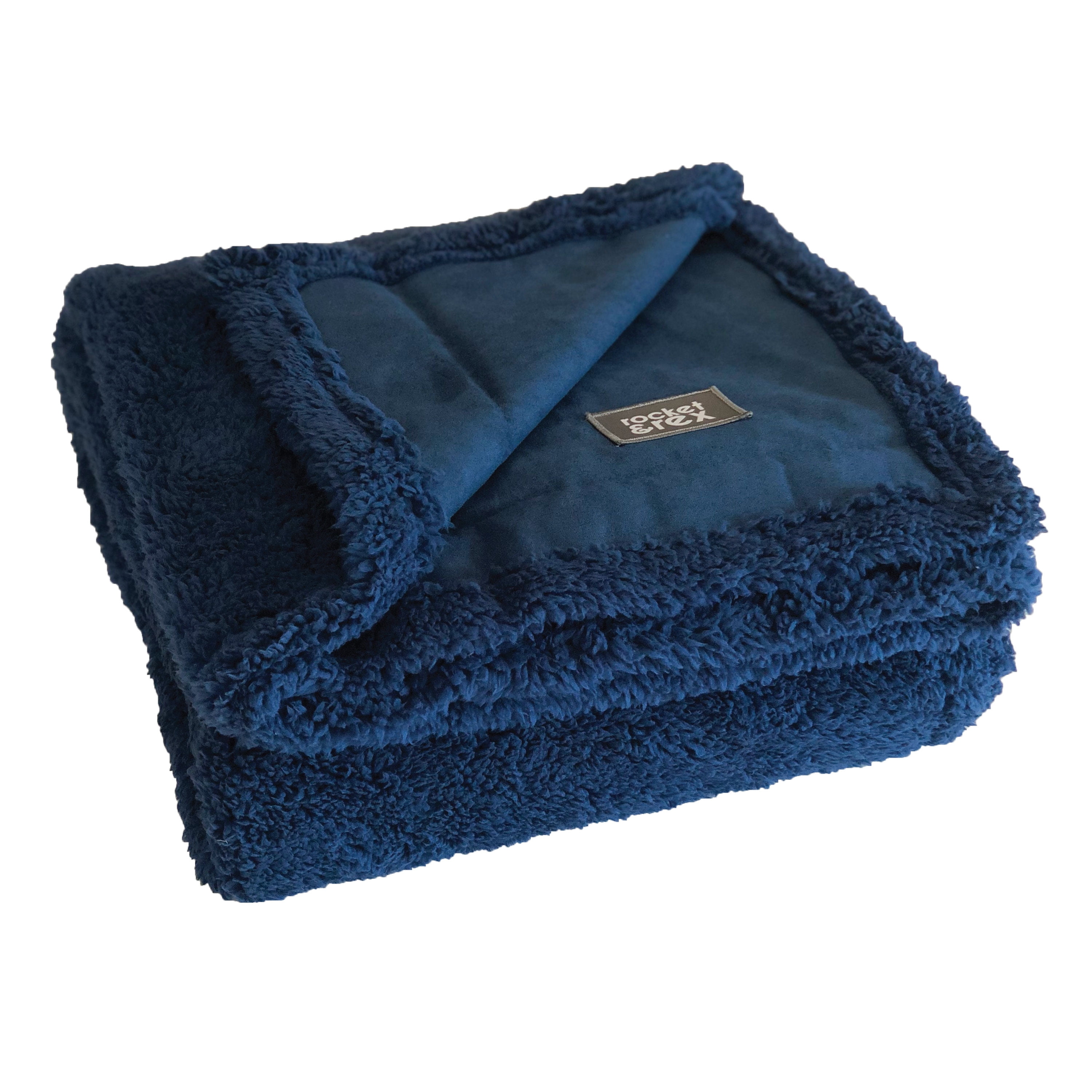 rocket & rex Extra Large Waterproof Dog Blanket, Blue, Washable ...