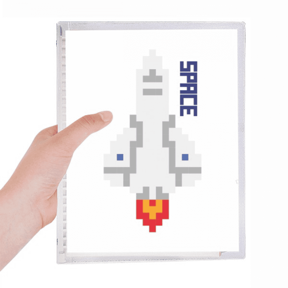 rocket take off universe notebook loose diary refillable journal ...