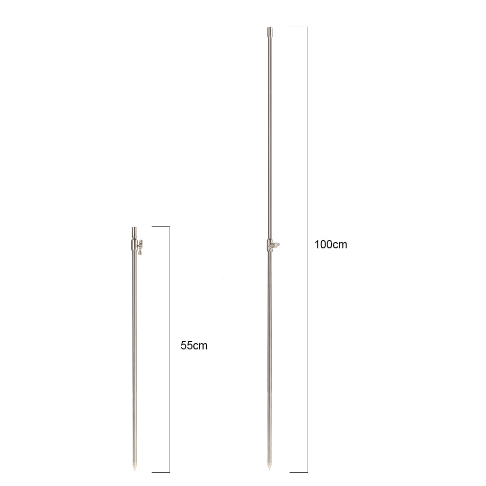 rod holder,Steel Adjustable Carp Bank Stick Pod Rest Bite Stainless ...