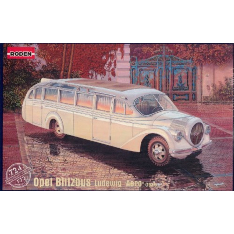roden opel blitzbuz ludewig 'aero' 1937 military bus model kit ...