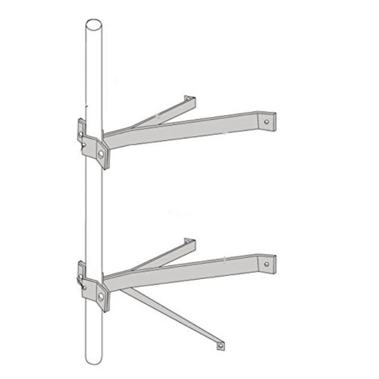 rohn wm24d double wall mount with 24" stand off - masts 7/8" to 2-3/4 ...