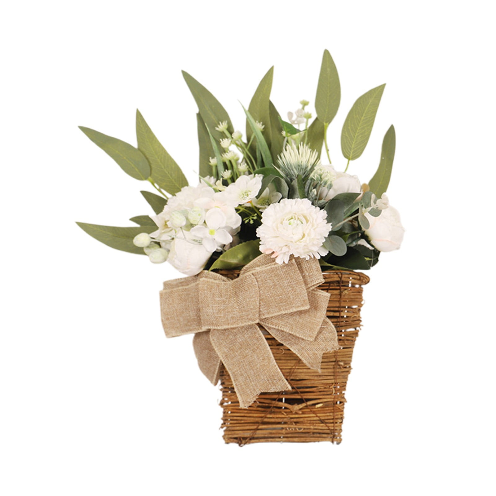 rollback Artificial Flower Wreath Aesthetic Hanging Baskets Potted ...