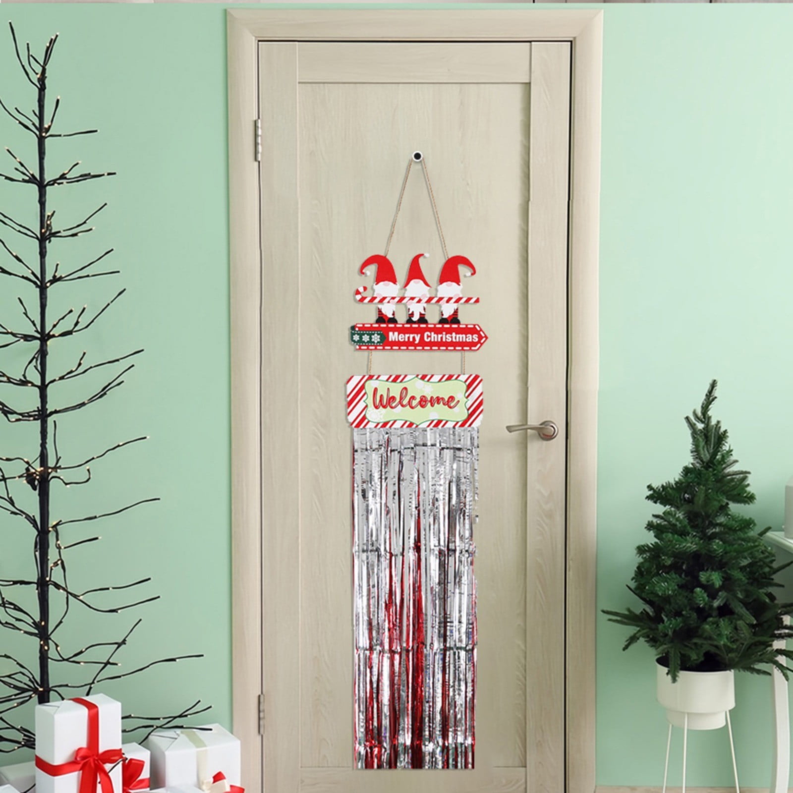rollback Christmas Door Sign Christmas Welcome Door Sign Front Door ...