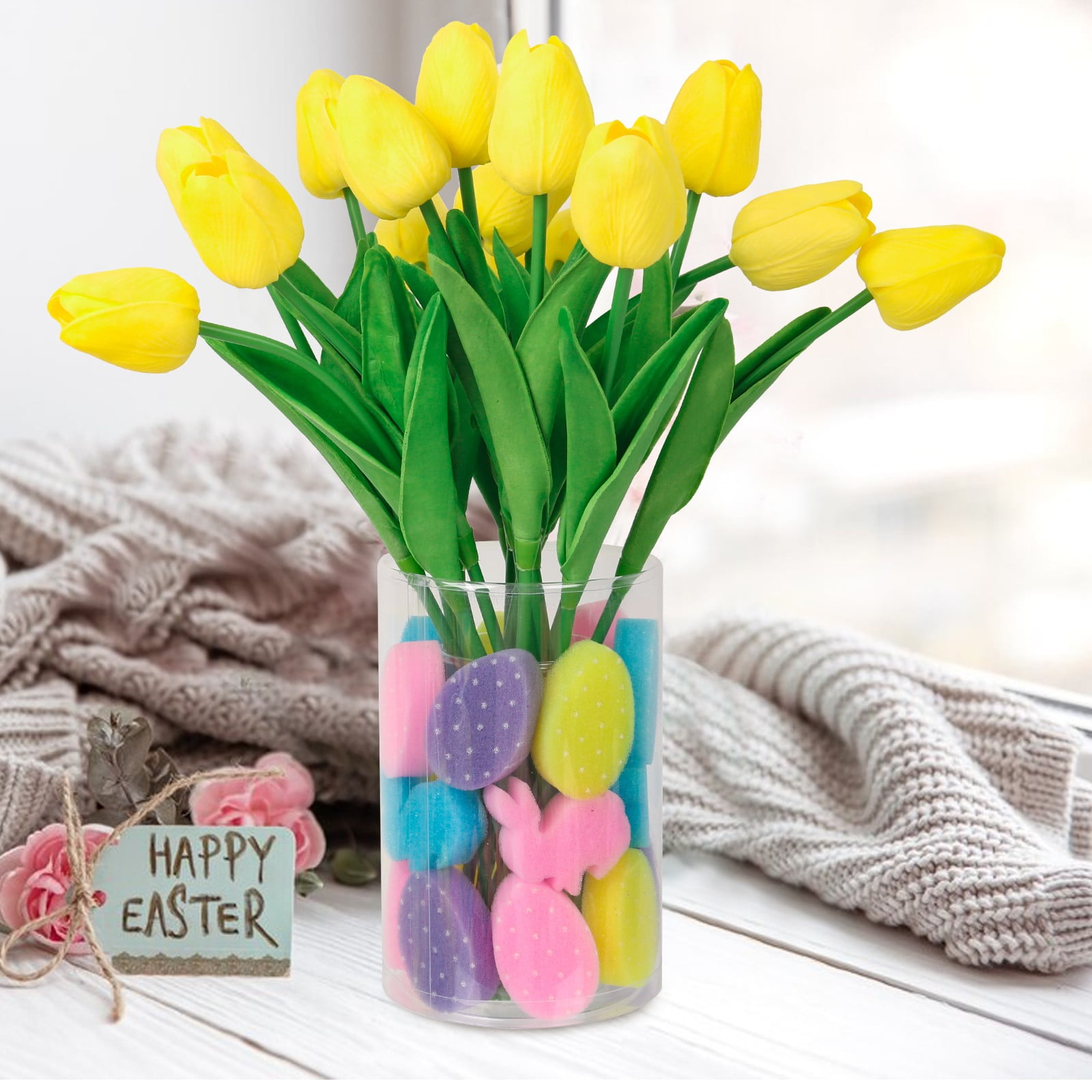 rollback Easter Decorations 15 Artificial With 30 Bunnies And A Bag Of ...