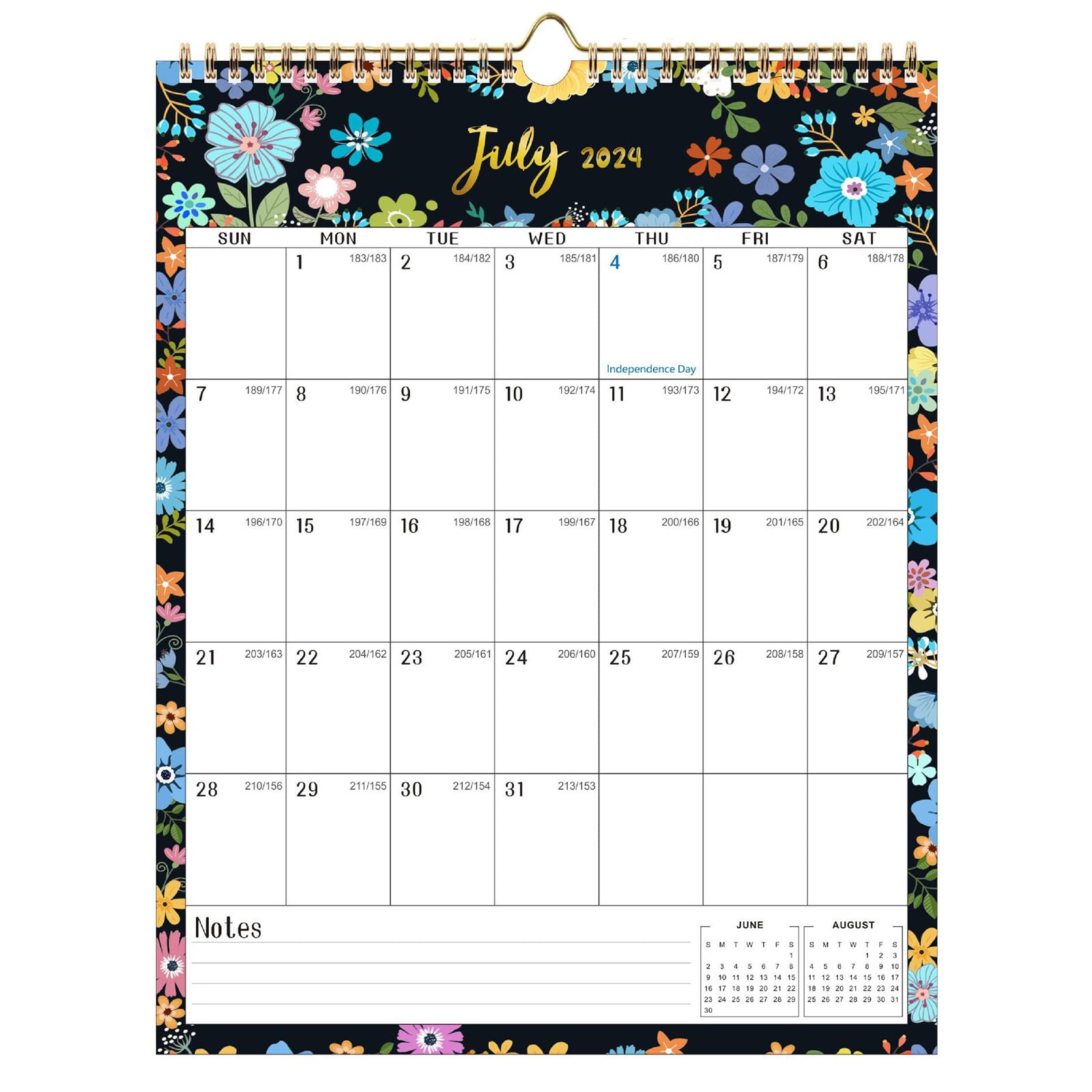 rollback Personality 24 2025 New English Vertical Calendar 18 Months ...
