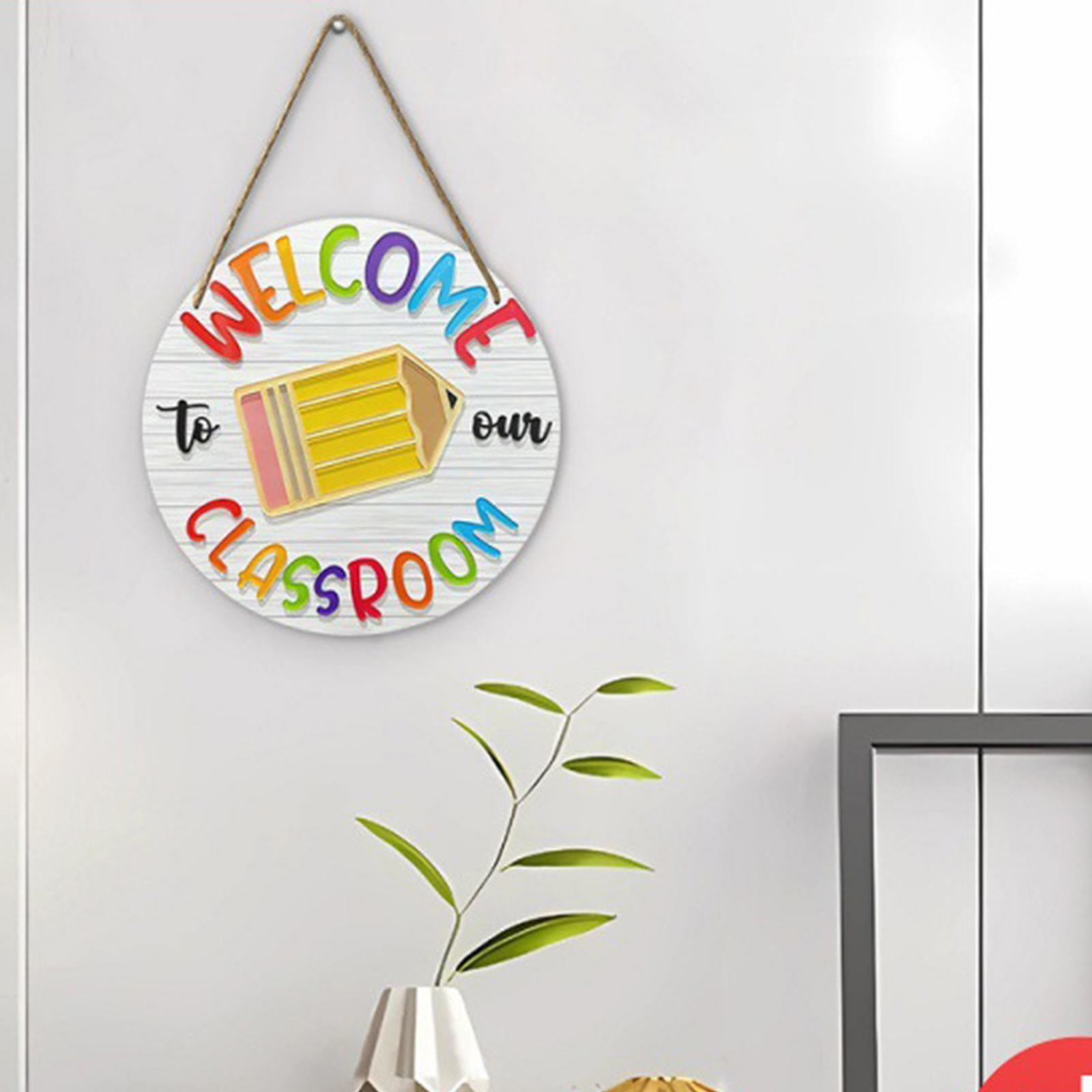 rollback Welcome Classroom Back To School Decor Welcome Front Door Sign ...