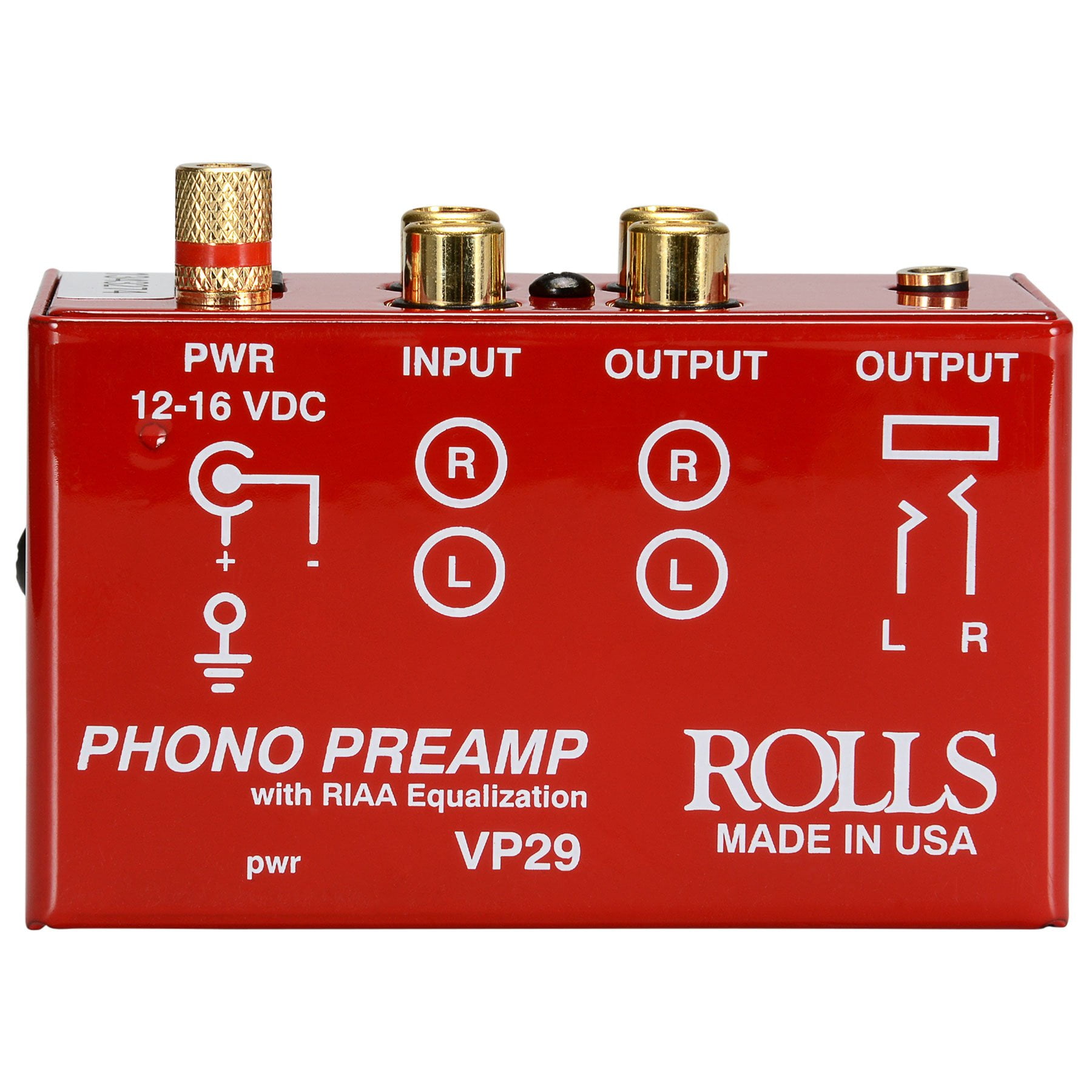 rolls Phono Preamp, Red (VP29) - Walmart.com