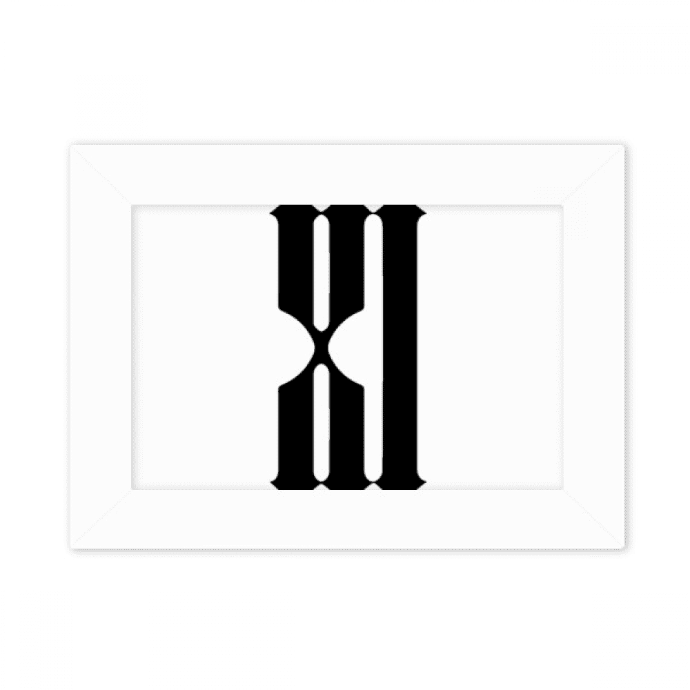 roman numerals eleven in black photo mount frame picture art painting ...