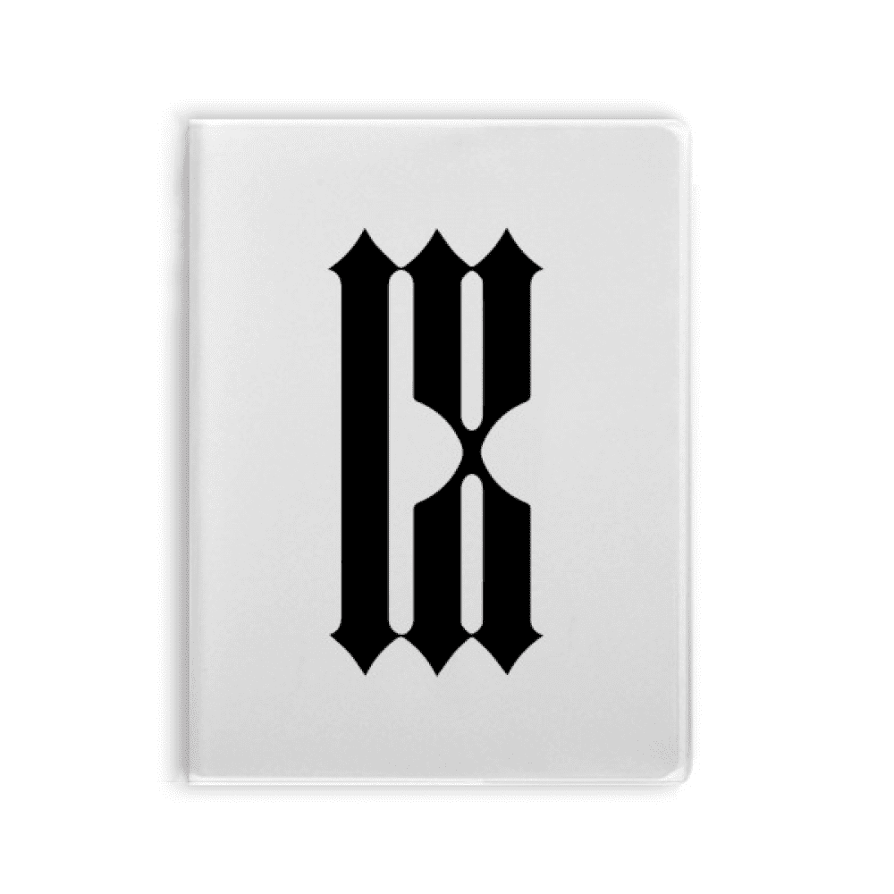 roman numerals nine in black notebook gum cover diary soft cover ...