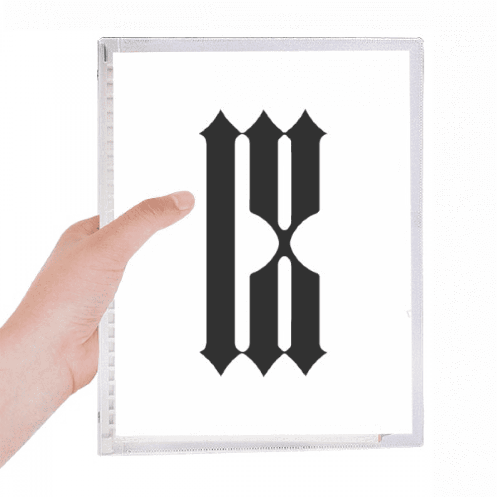 roman numerals nine in black notebook loose diary refillable journal ...