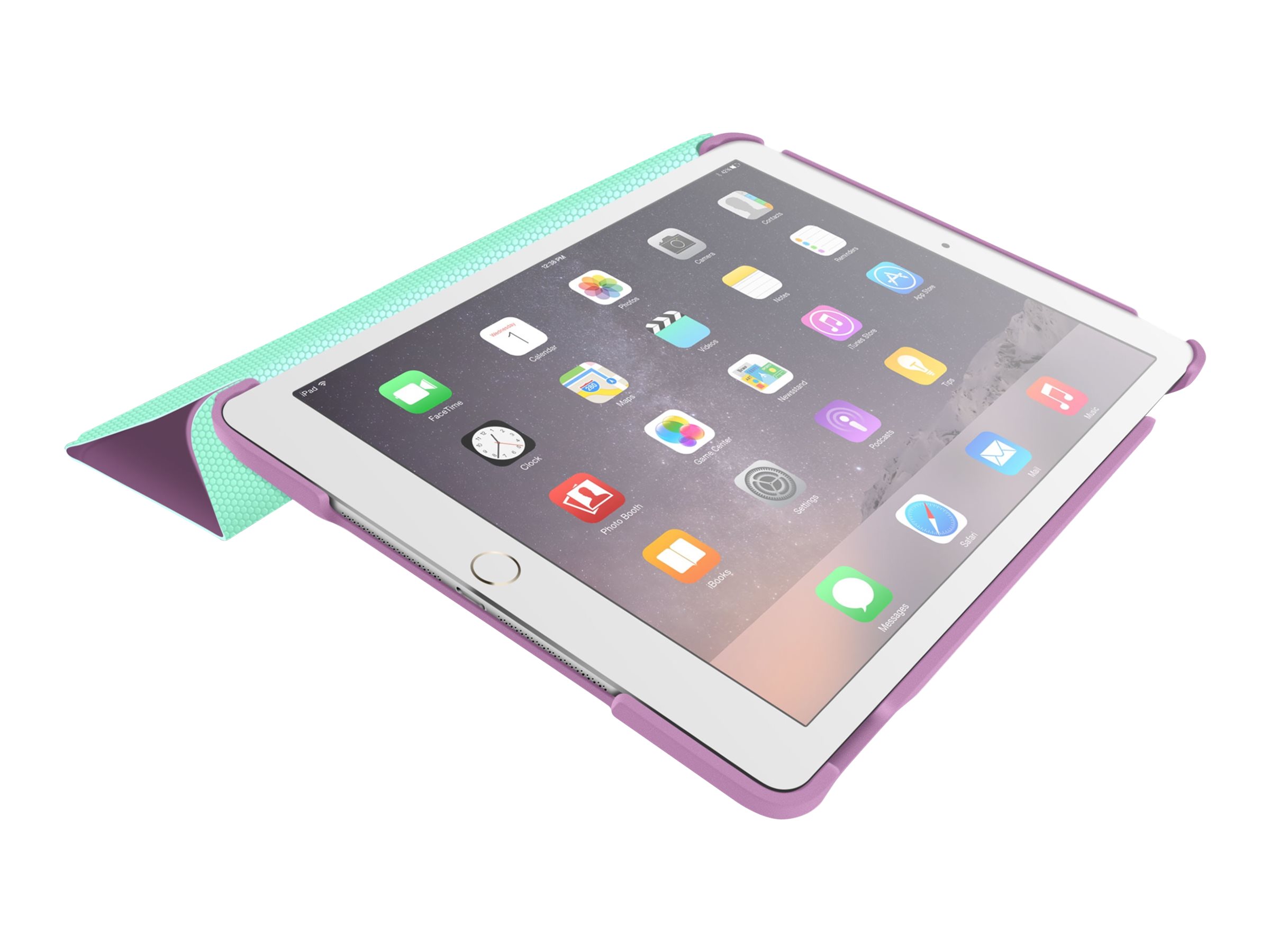 RooCase Origami 3D Slim Shell - Flip cover for tablet - polyurethane ...