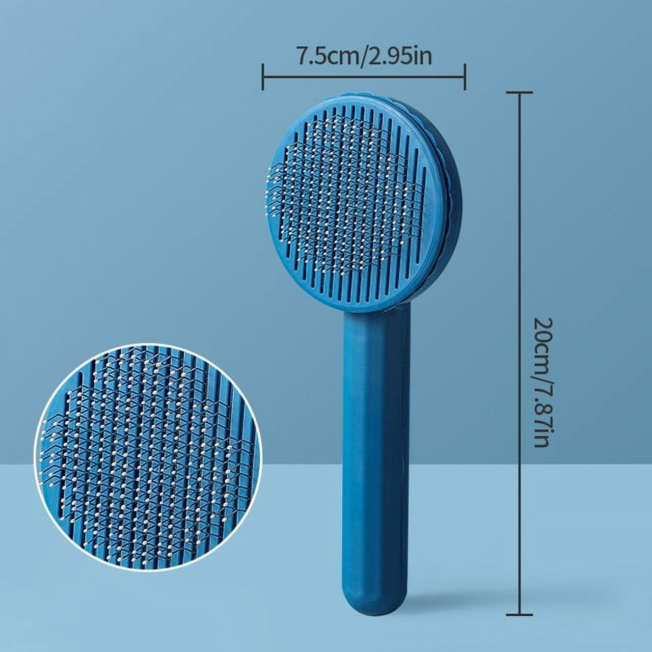rooming Level with Our Premium Self Cleaning Slicker Pet Brush - Gentle ...