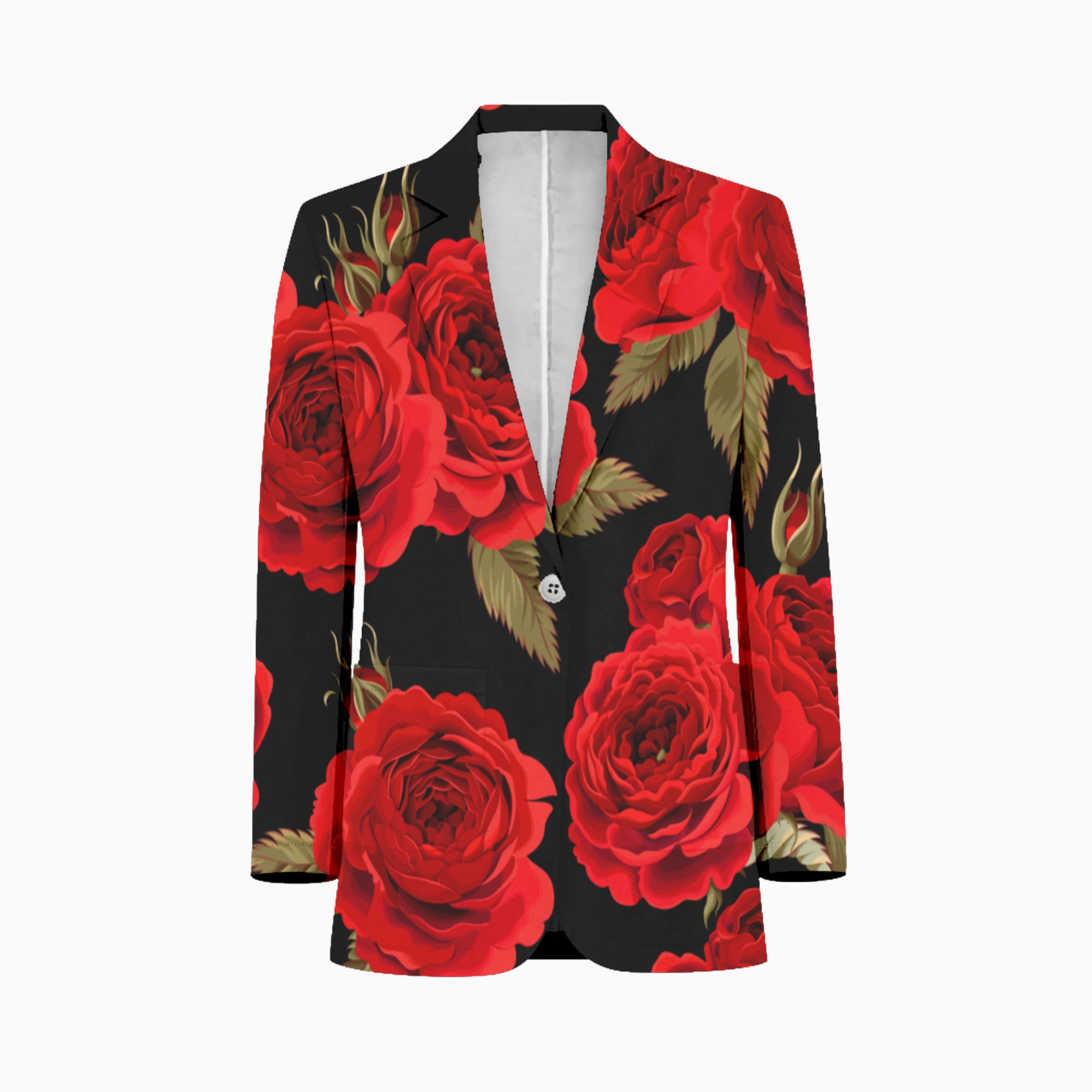 roses Mens Suits Shawl Collar Slim Fit Suit Mens Groom Jacket Tuxedos ...