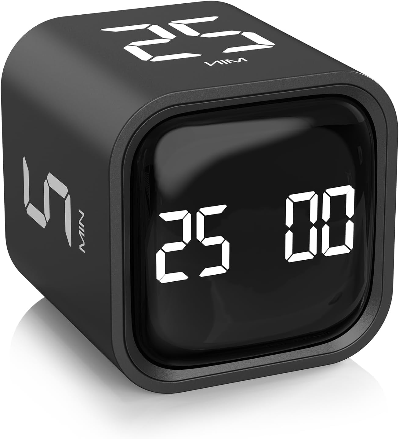 rotating pomodoro timer 5, 25, 10 50 minutes preset, desk productivity ...