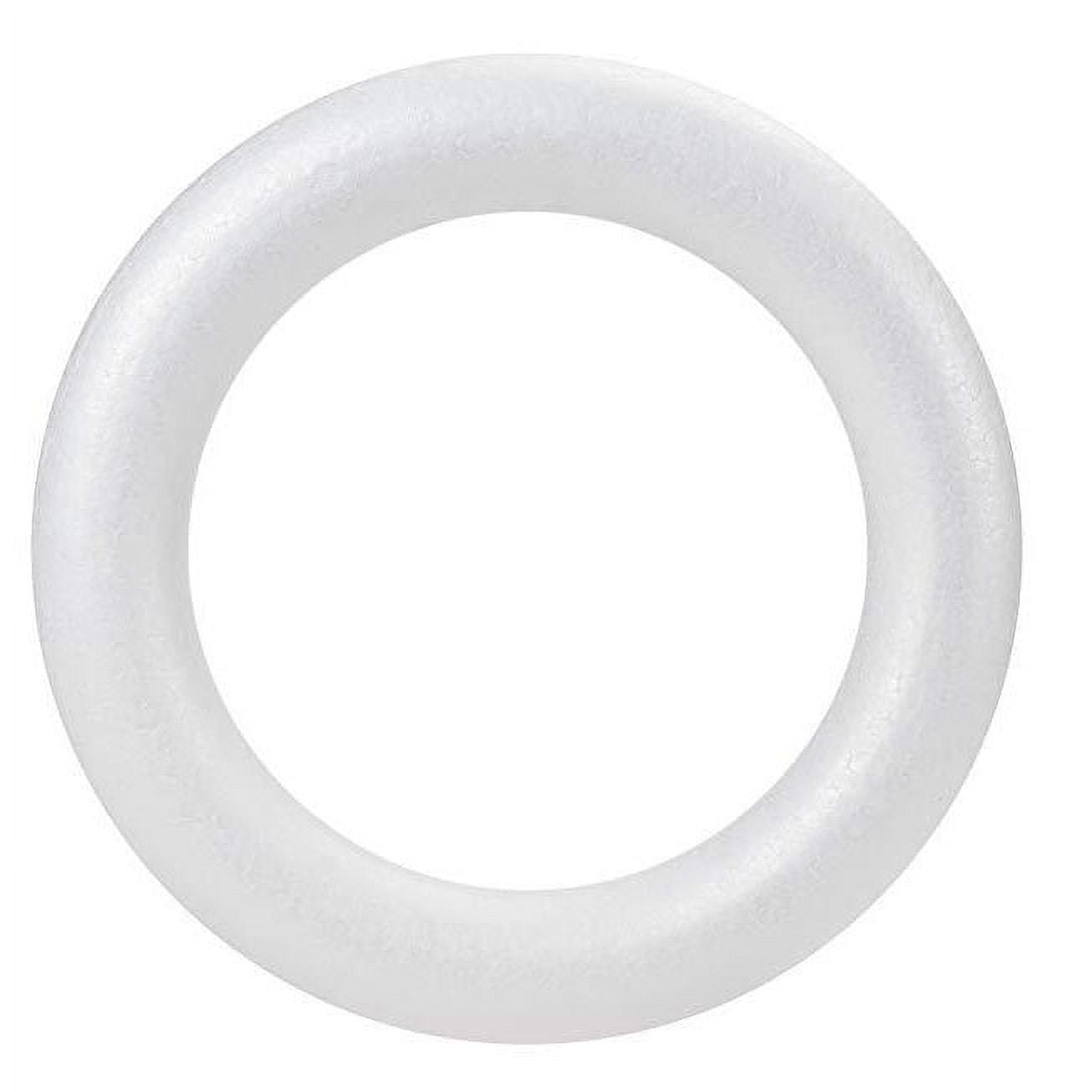 round foam for craft 3pcs Round Foam Wreath Circles For DIY Crafts ...