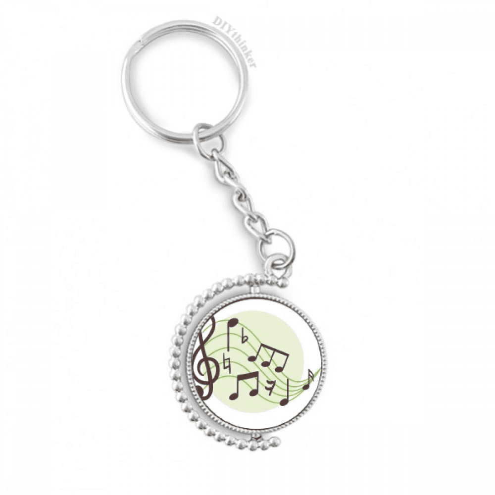round-shaped flappg music notes rotatable keyholder disc accessories ...