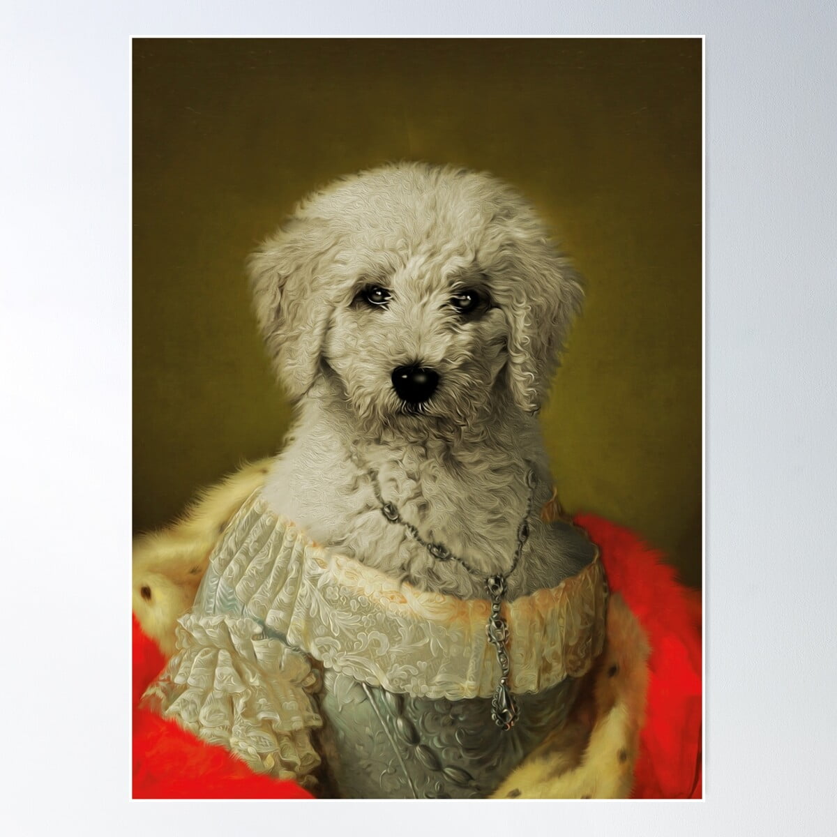 royal dog portrait toy poodle , historical dog portraits paintings toy ...