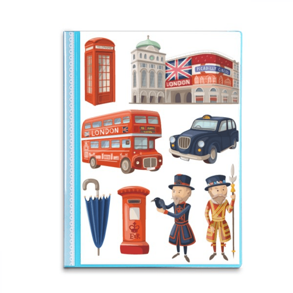 royal soldiers red teleph booth britain book sheet protectors portfolio ...