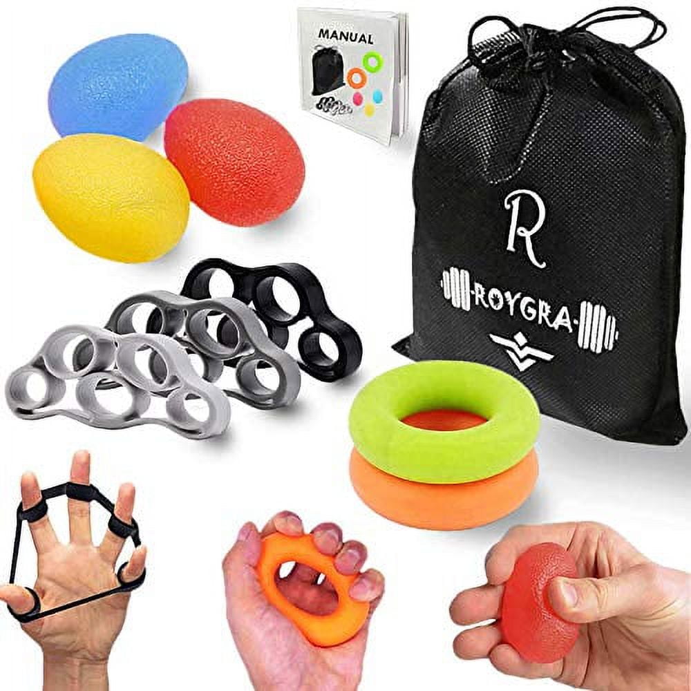 roygra Hand Exerciser, Finger Strengthener, Different Resistance Kit ...